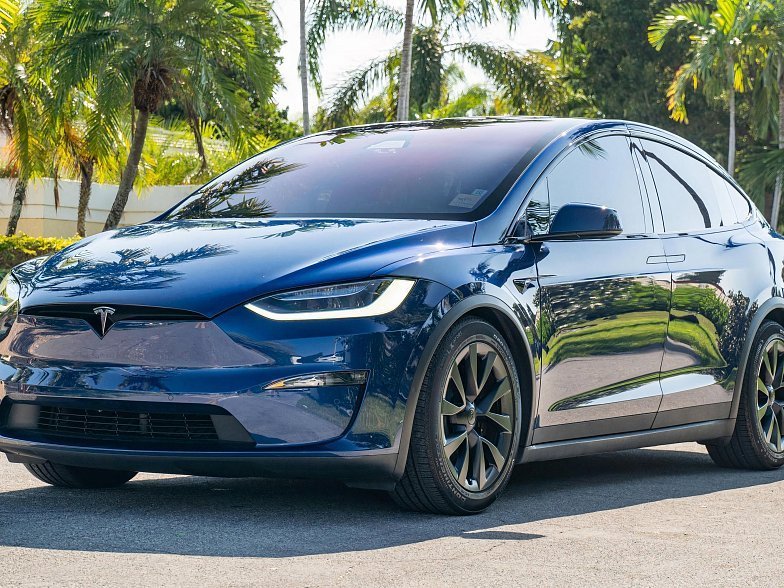 Tesla Model X Dual Motor 2025 - EV Range Map USA | Green Cars Compare