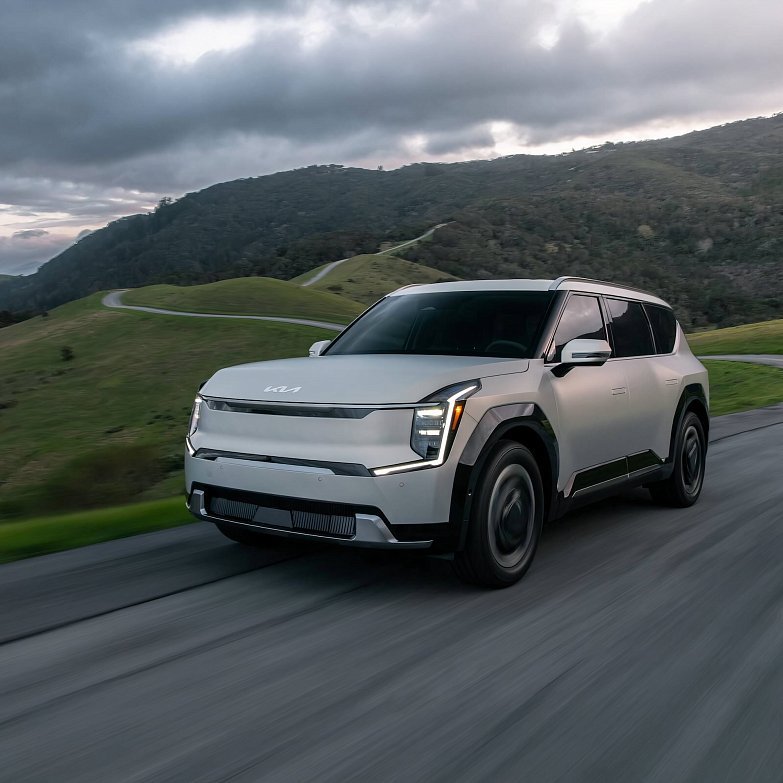 Kia EV9 Long Range RWD 2025 - EV Range Map USA | Green Cars Compare